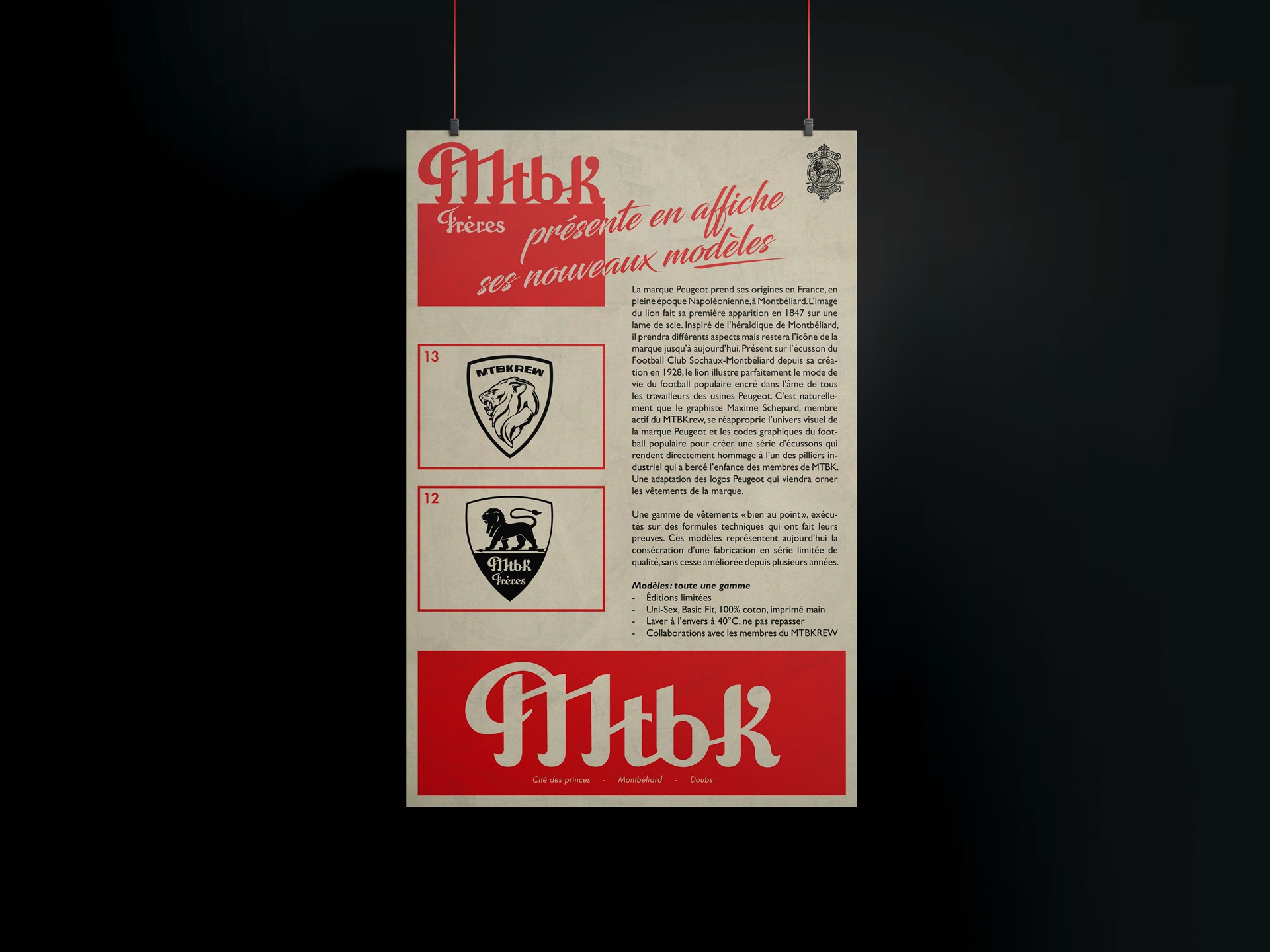 MTBK Frères - Affiche - MS Graphisme